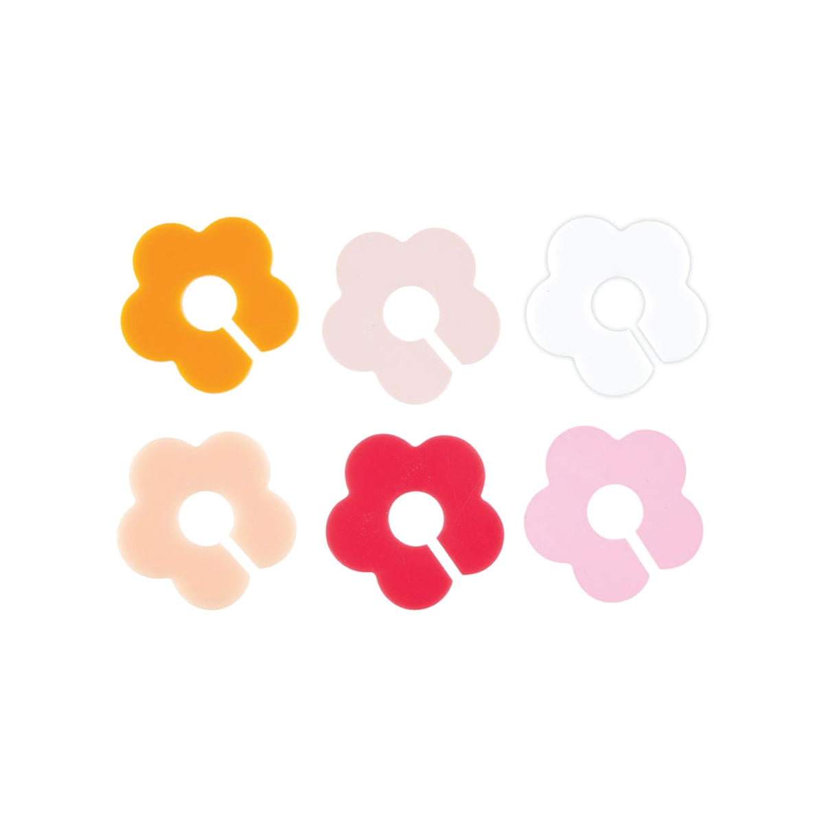 Acrylic Flower Drink Markers 6ct | The Party Darling