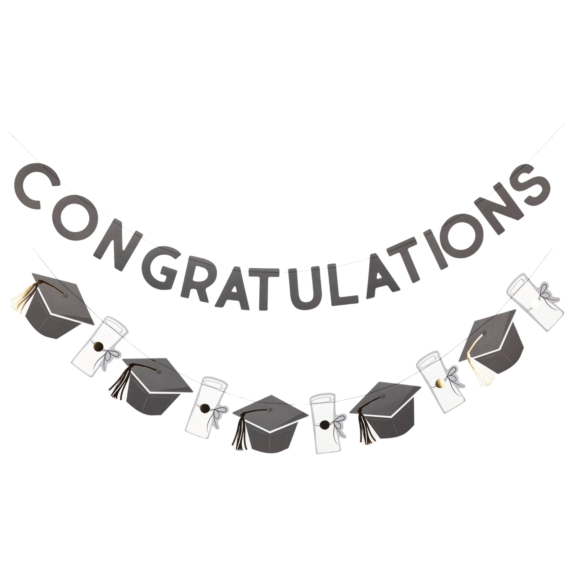Congratulations Graduation Banner Set | The Party Darling
