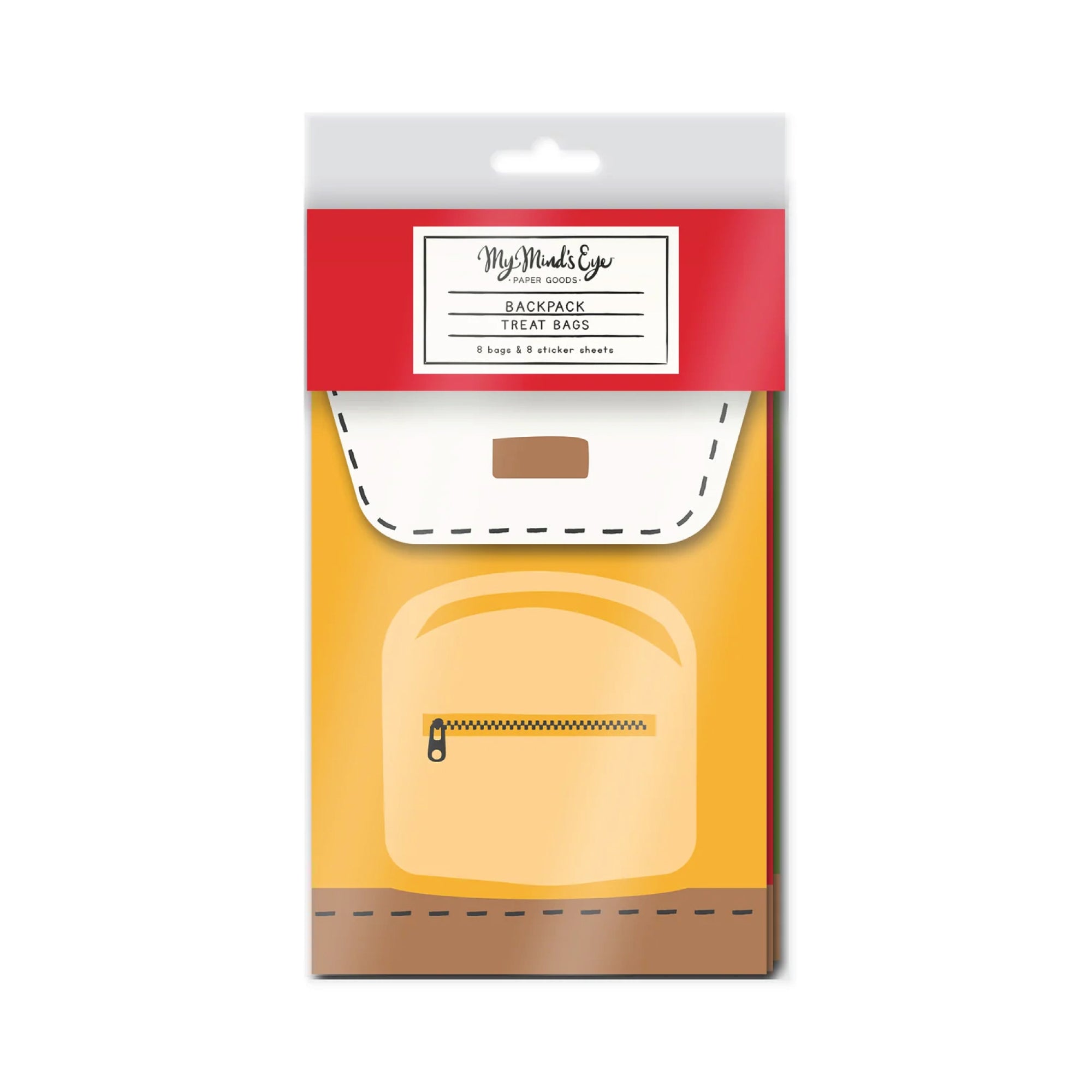 Back to School Backpack Favor Bags & Stickers 8ct | The Party Darling