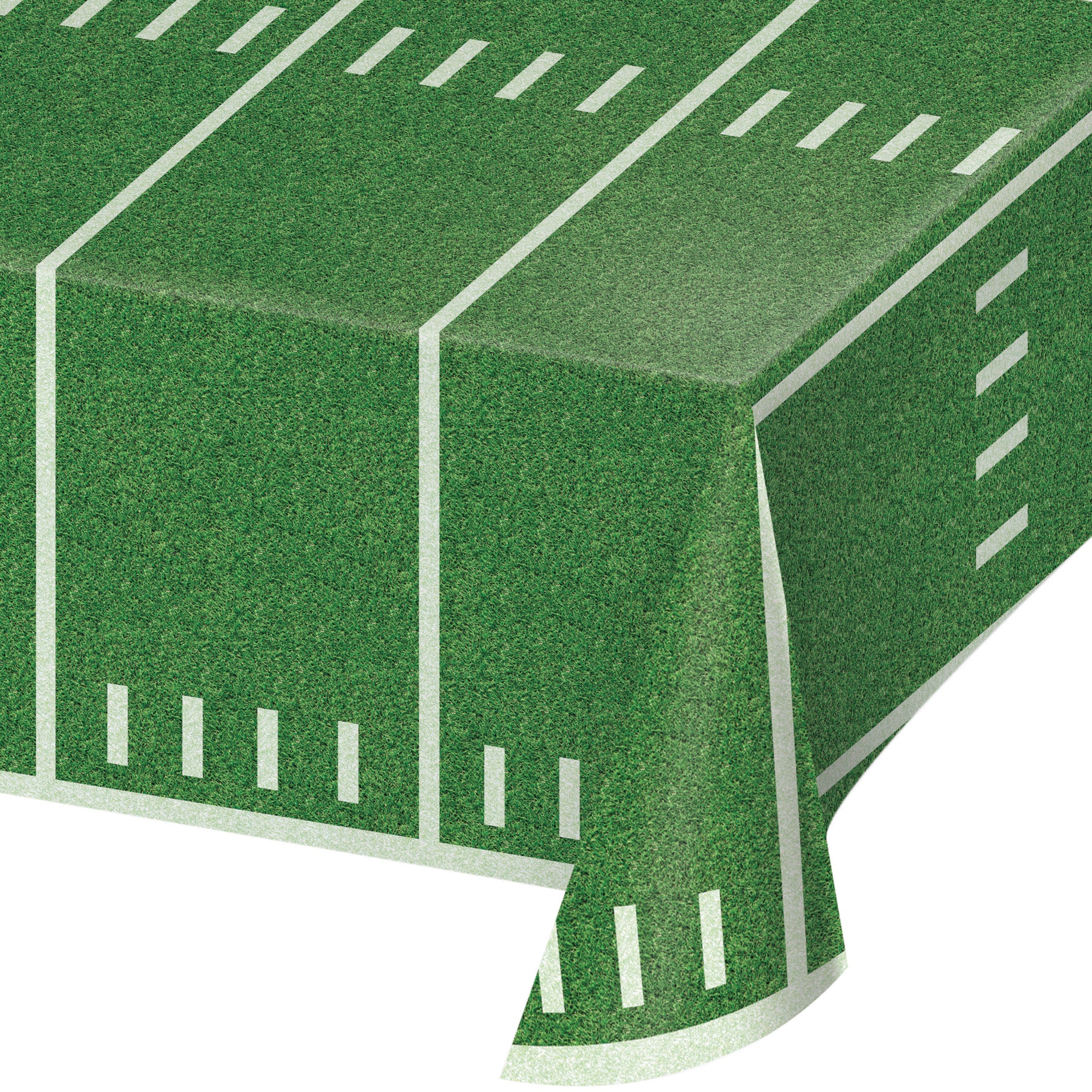 Football Field Plastic Table Cover | The Party Darling