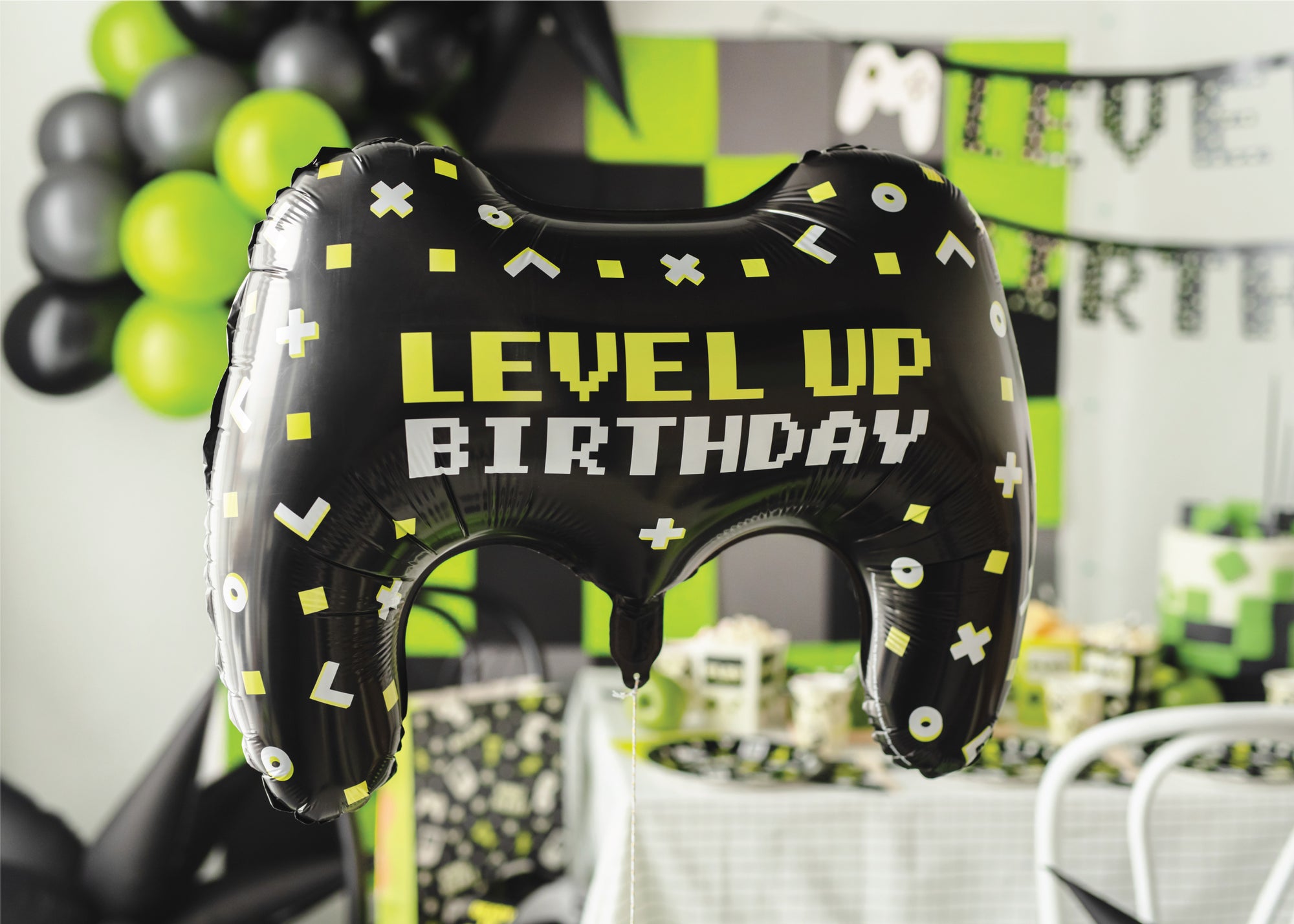 Level Up Birthday Controller Foil Balloon 25.5in | The Party Darling