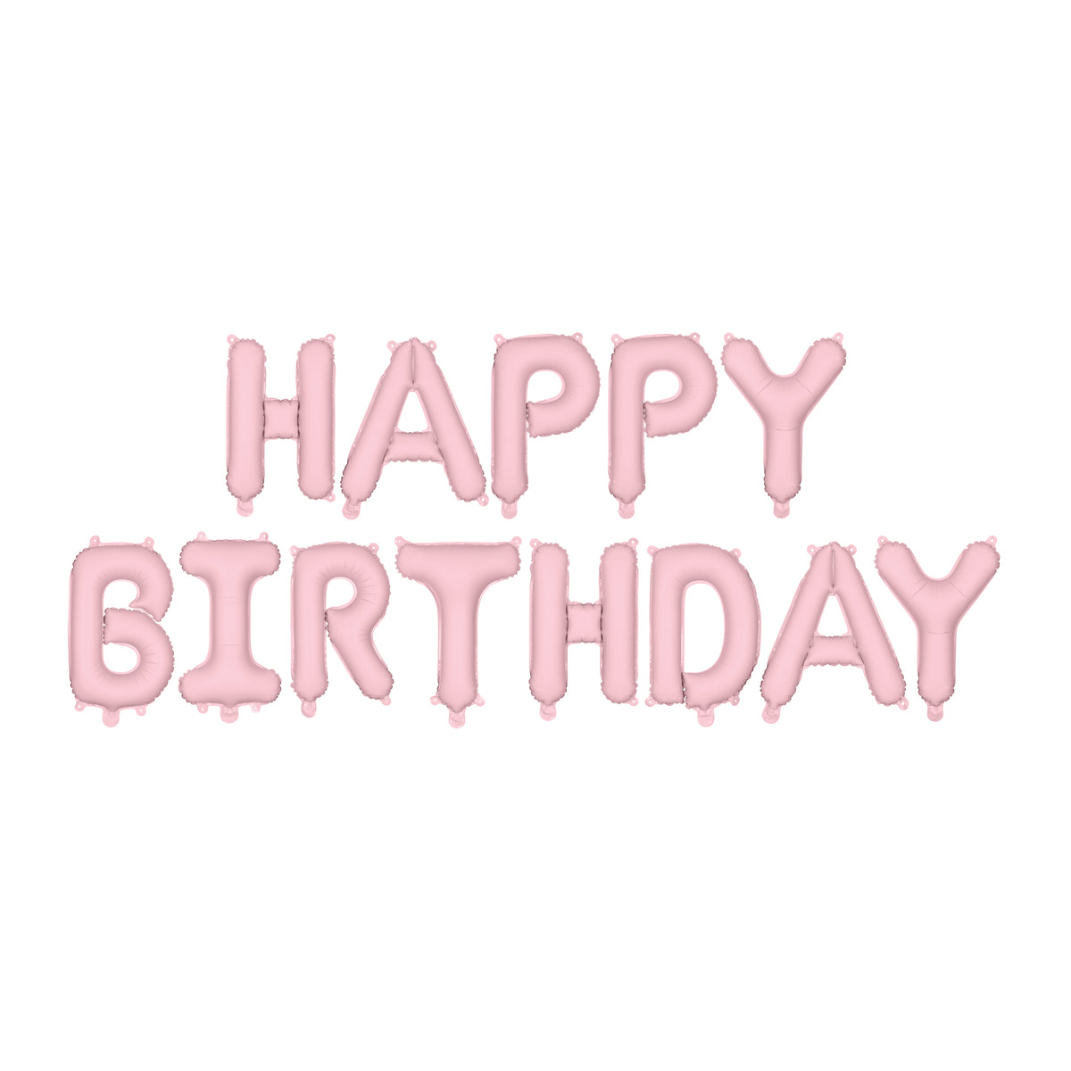 Matte Pink Happy Birthday Balloons | The Party Darling