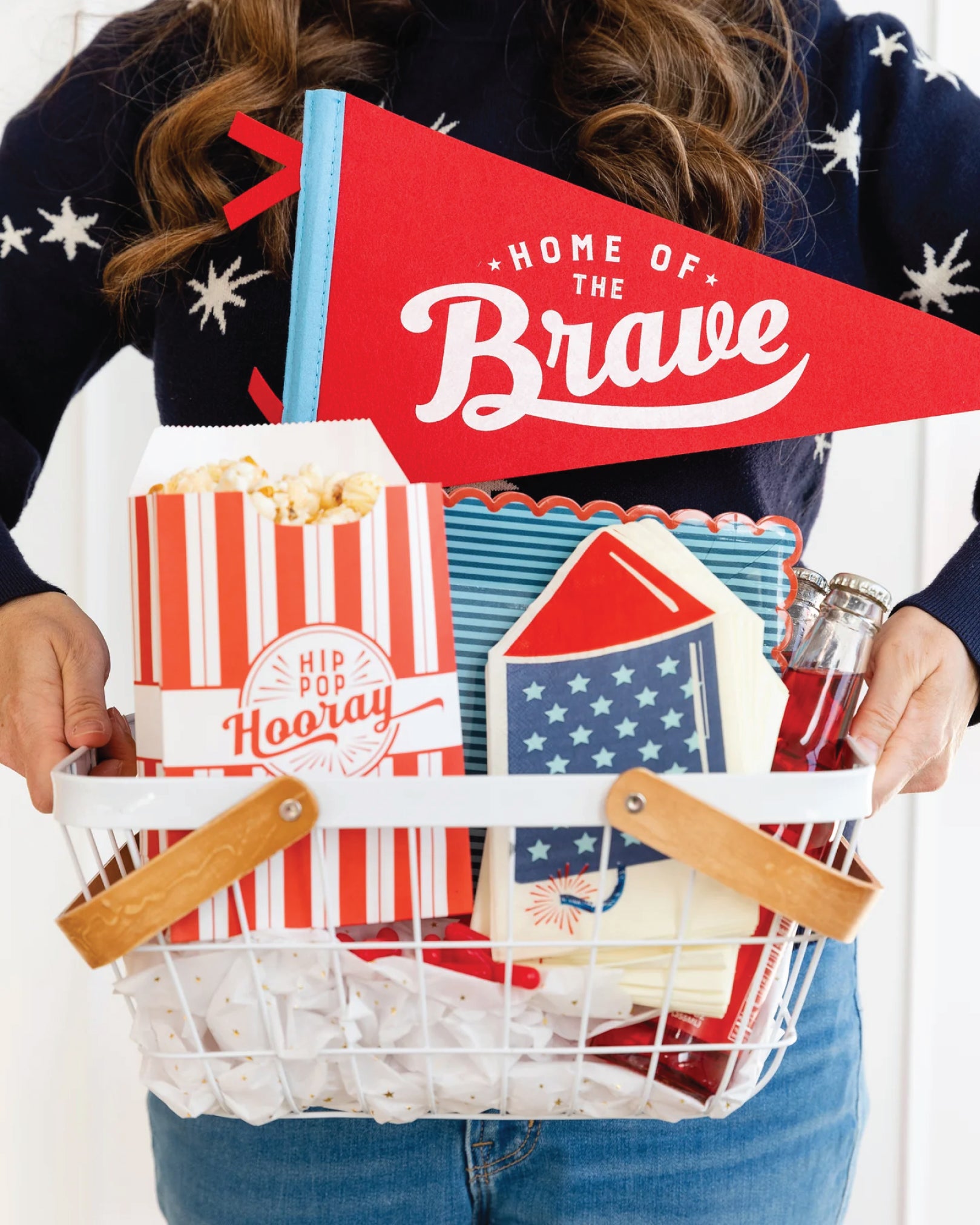 Patriotic Rocket Paper Guest Towels 24ct | The Party Darling