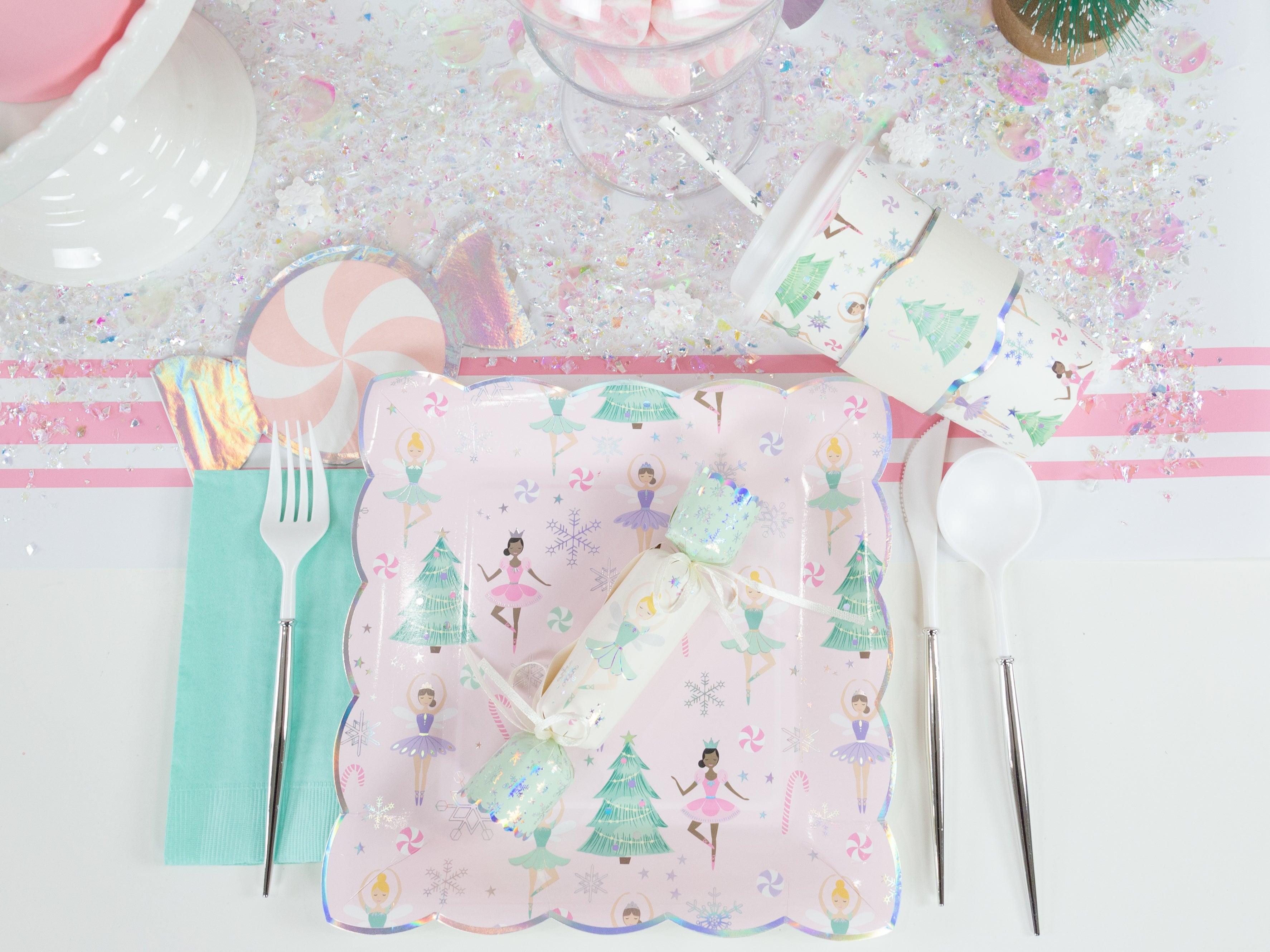 Pink Striped Paper Table Runner | The Party Darling