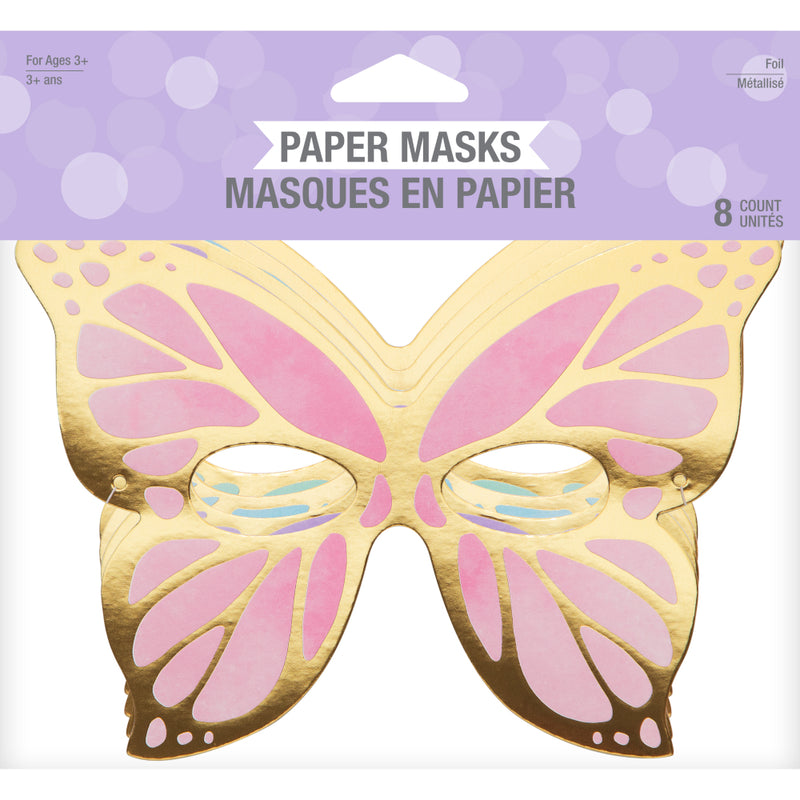 Pastel Butterfly Party Masks 8ct | The Party Darling