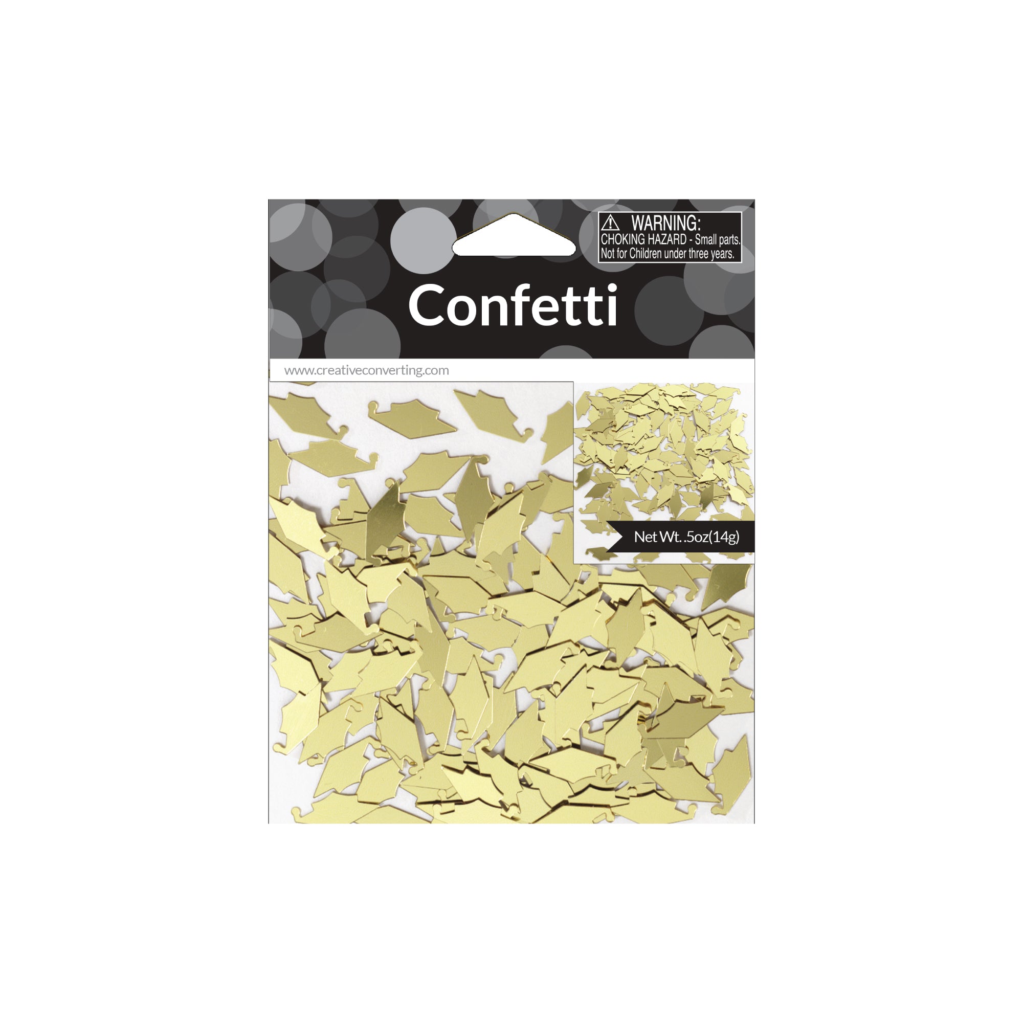 Gold Graduation Cap Confetti Pack | The Party Darling