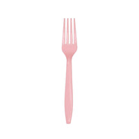 Light Pink Plastic Forks Service for 24 | The Party Darling