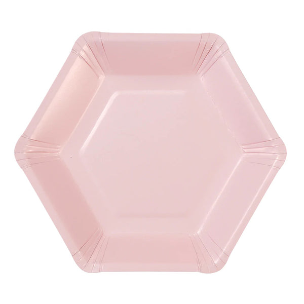 Pastel Hexagonal Dessert Plates 12ct | The Party Darling