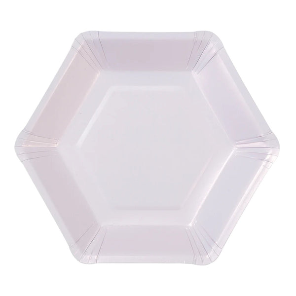 Pastel Hexagonal Dessert Plates 12ct | The Party Darling