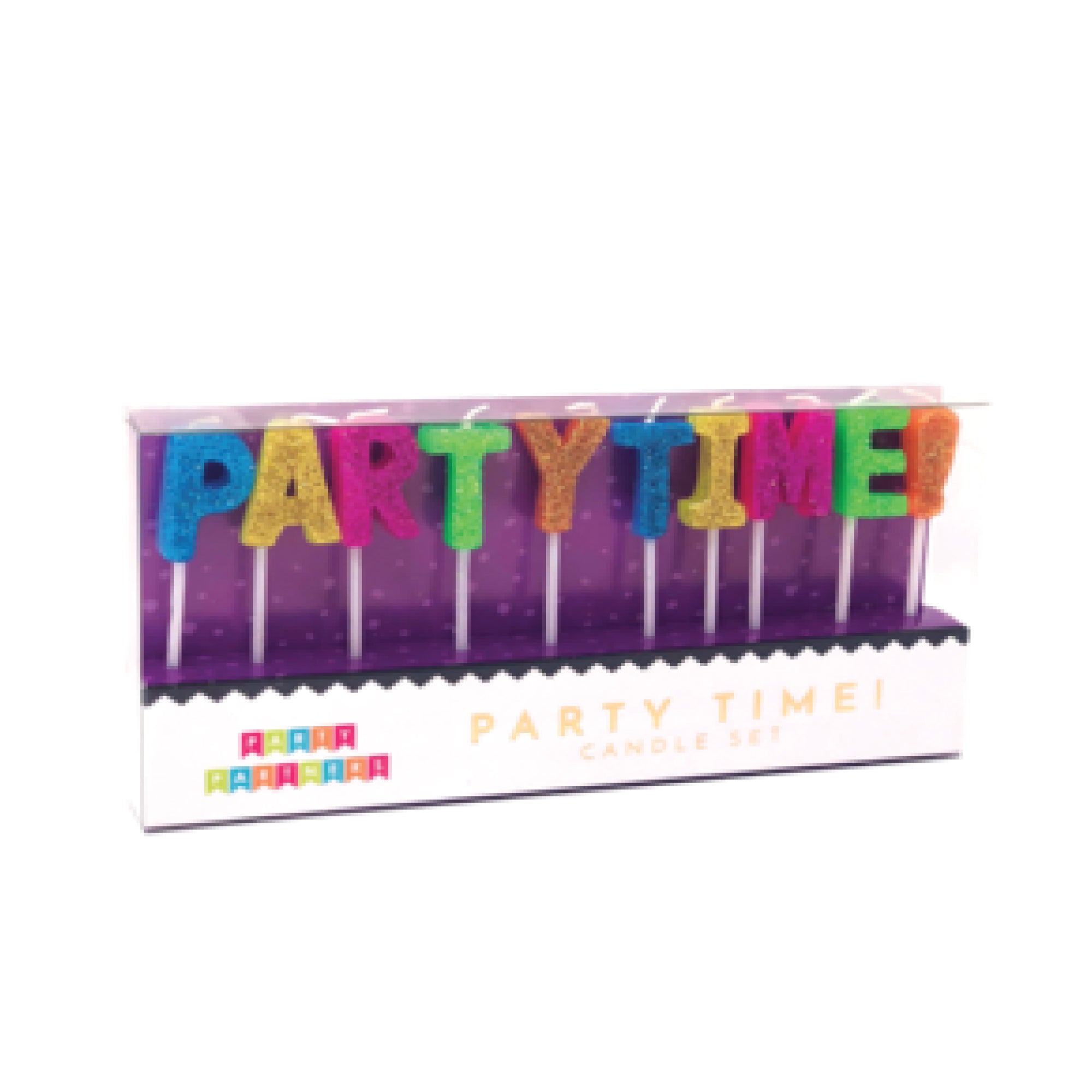 'Party Time' Multicolor Candles 10ct | The Party Darling