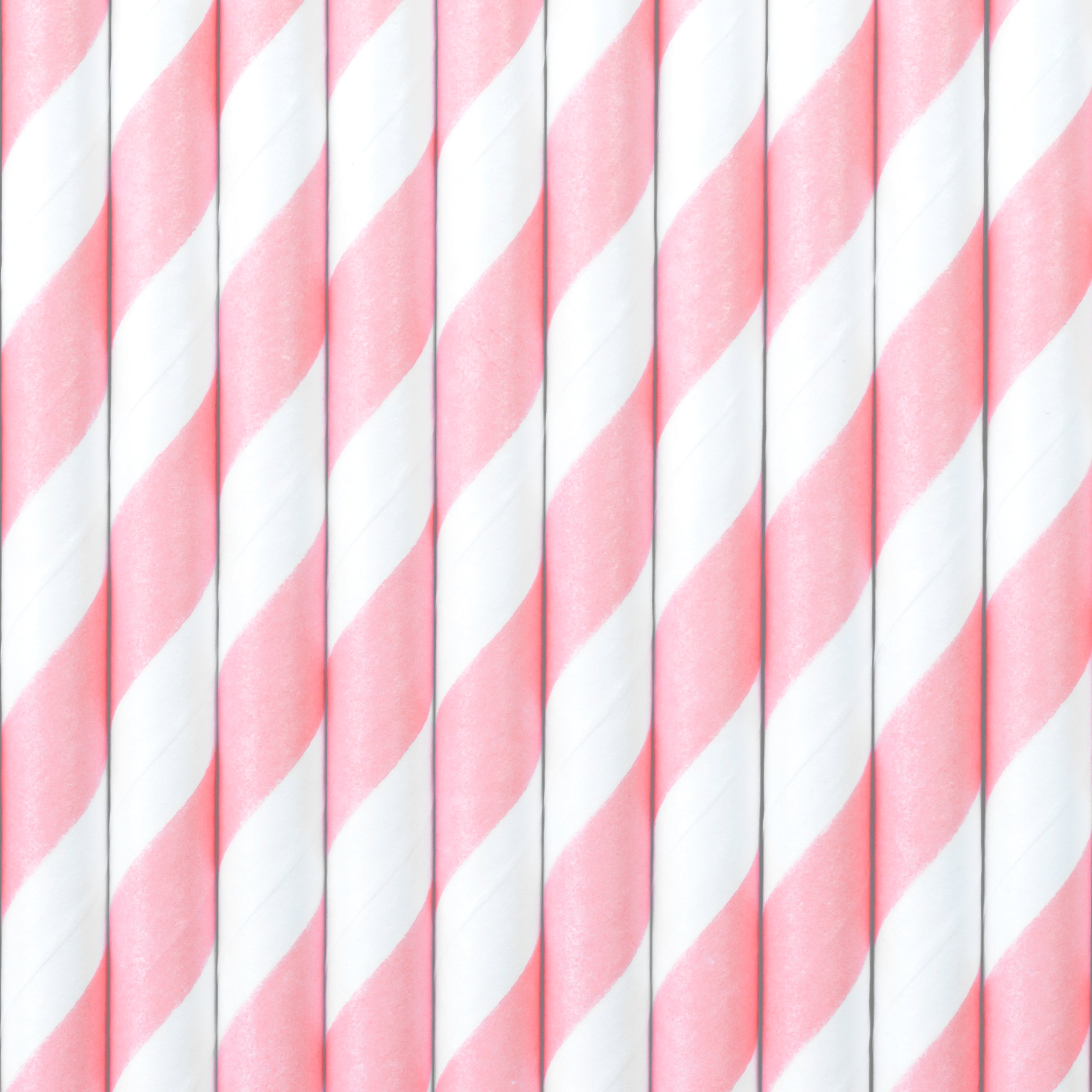 Pink Striped Paper Straws | Pink Party Decor | The Party Darling