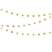 Gold Star Garland 12' | Gold Star Banner | The Party Darling