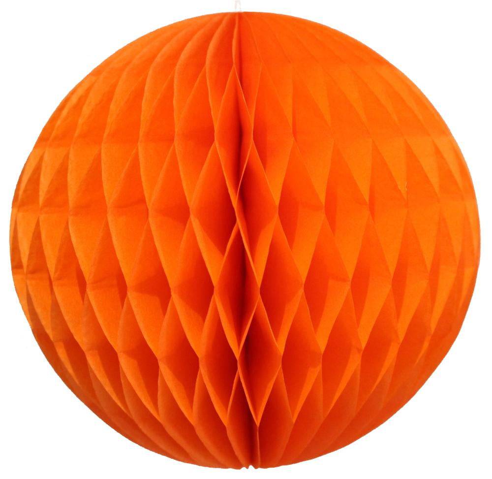 Orange Honeycomb Tissue Ball | The Party Darling