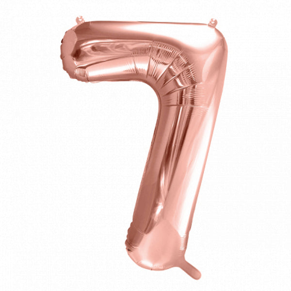 34" Giant Rose Gold Number Balloon 0-9 | The Party Darling